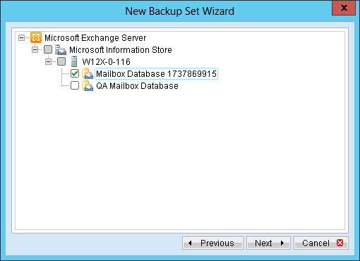 15 Backup / Restore Microsoft Exchange Server