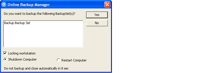 6 Configure backup sets